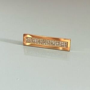 King Fook | Jewelry | Vintage 8k Gold Pave Diamond Rectangle Brooch Pin ...